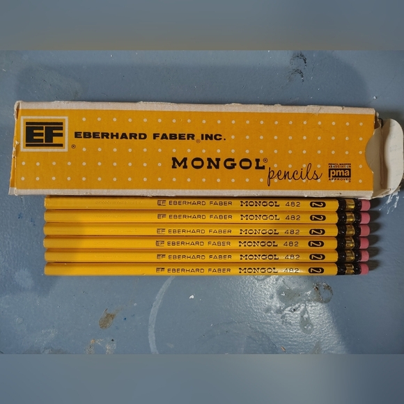 EF Mongol | Art | Vintage Eberhard Faber Ef Mongol 482 No 2 Writing ...